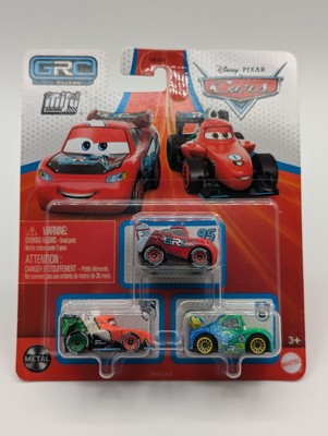 DISNEY PIXAR CARS Mini Racers 3 Pack GLOBAL RACERS CUP - FRANCESCO, LMQ ...