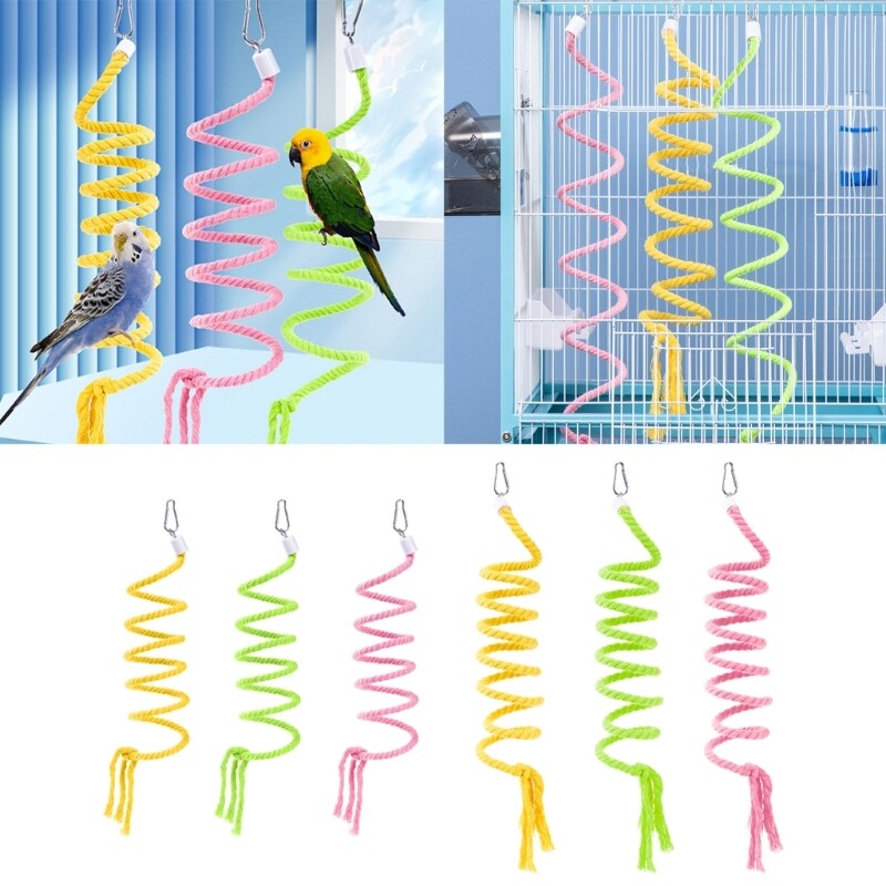 Bird Training Toy Climbing Parrots Swing Gym Toy for Parakeets ...