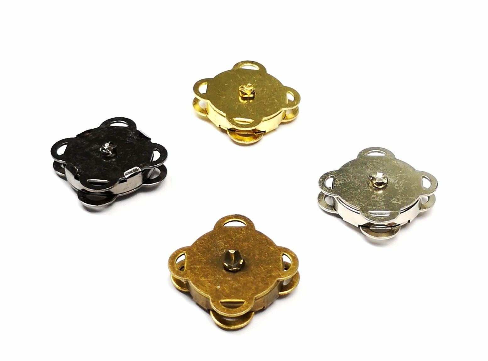 Magnetic Clasp Purse Bag Plum Snaps Closures Metal Craft Art Invisible ...