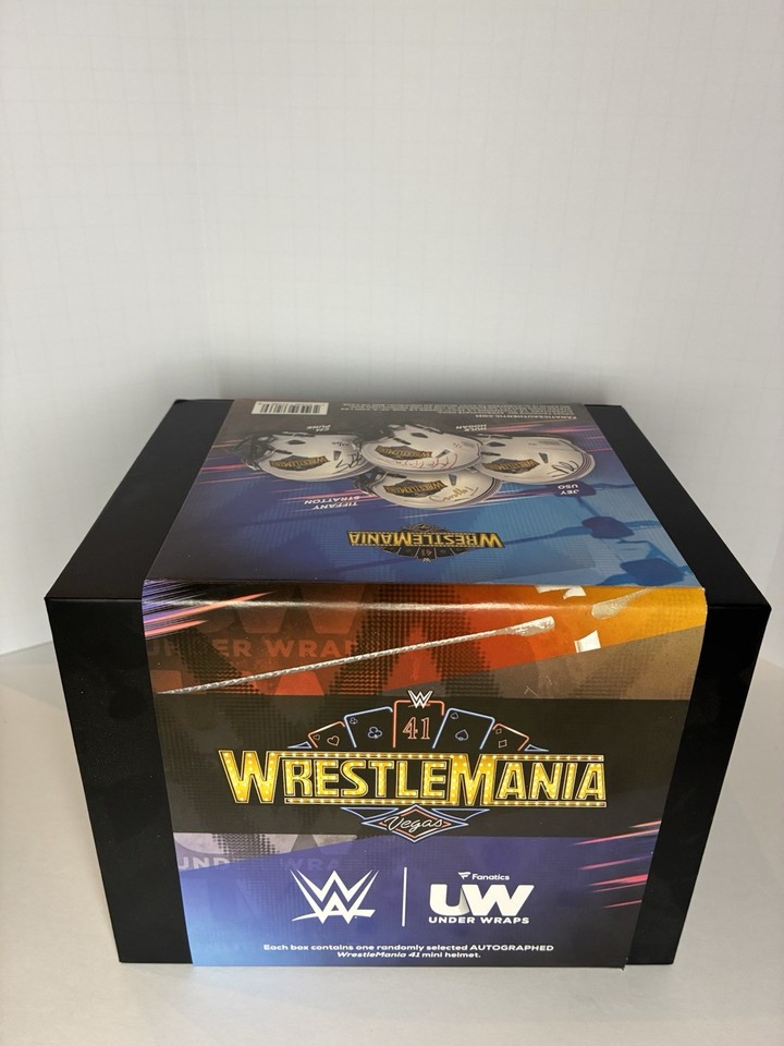 WWE Under Wraps Wrestlemania 41 LWO Autographed Mini Helmet | eBay