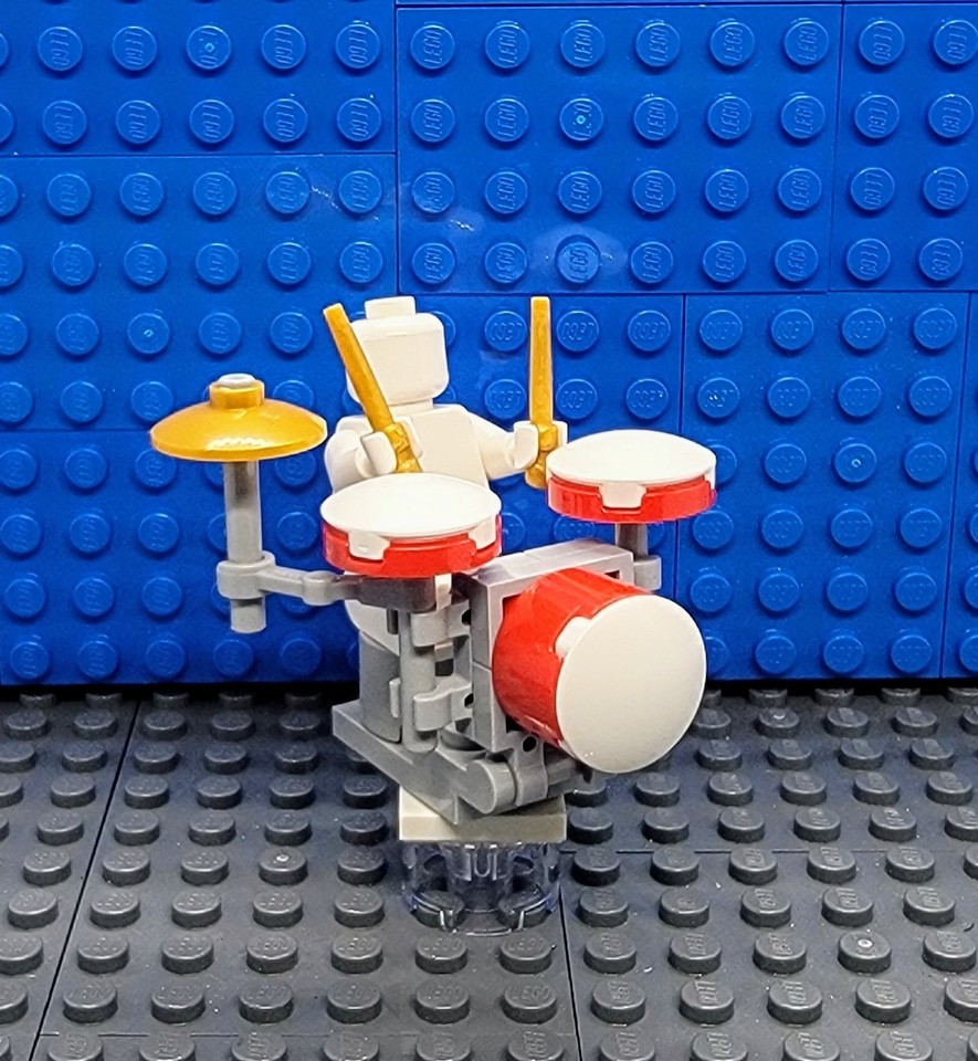 LEGO® NEW Concert Stage Rock Band Drum Set Speakers Guitar Microphone ...