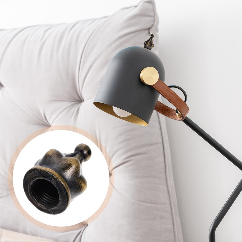 4 Pcs Horn Frame Decorative Head Light Finial Chic for Lamp Screw Cap ...