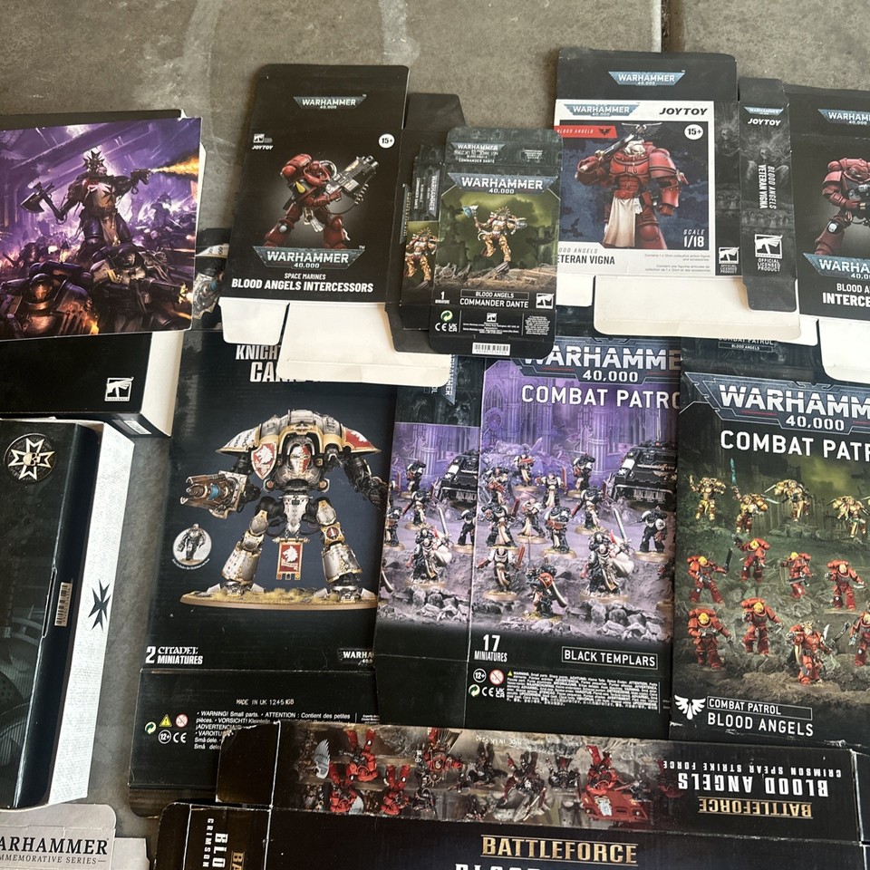 Warhammer 40k Space Marine Boxes And Kit Instructions Huge Lot | eBay