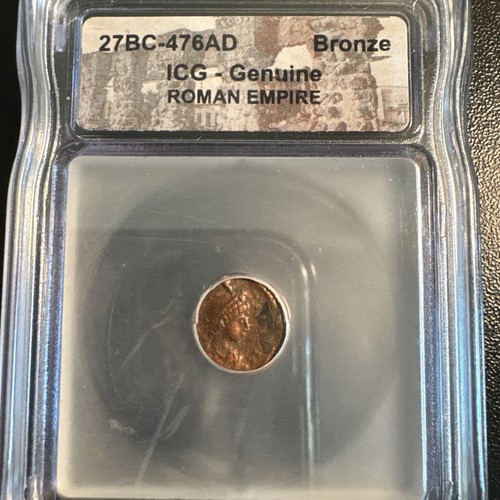 Ancient Roman Empire Coin - 27bc-476AD - ICG Genuine Slab - Bronze ...