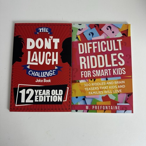Kids Joke and Riddle Book Lot Don't Laugh Challenge Difficult Riddles ...