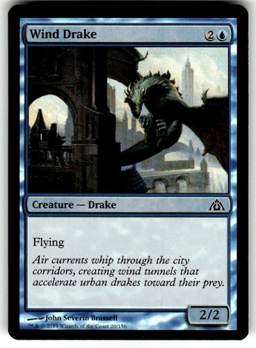 FOIL MTG NM Wind Drake Dragon's Maze Regular | eBay