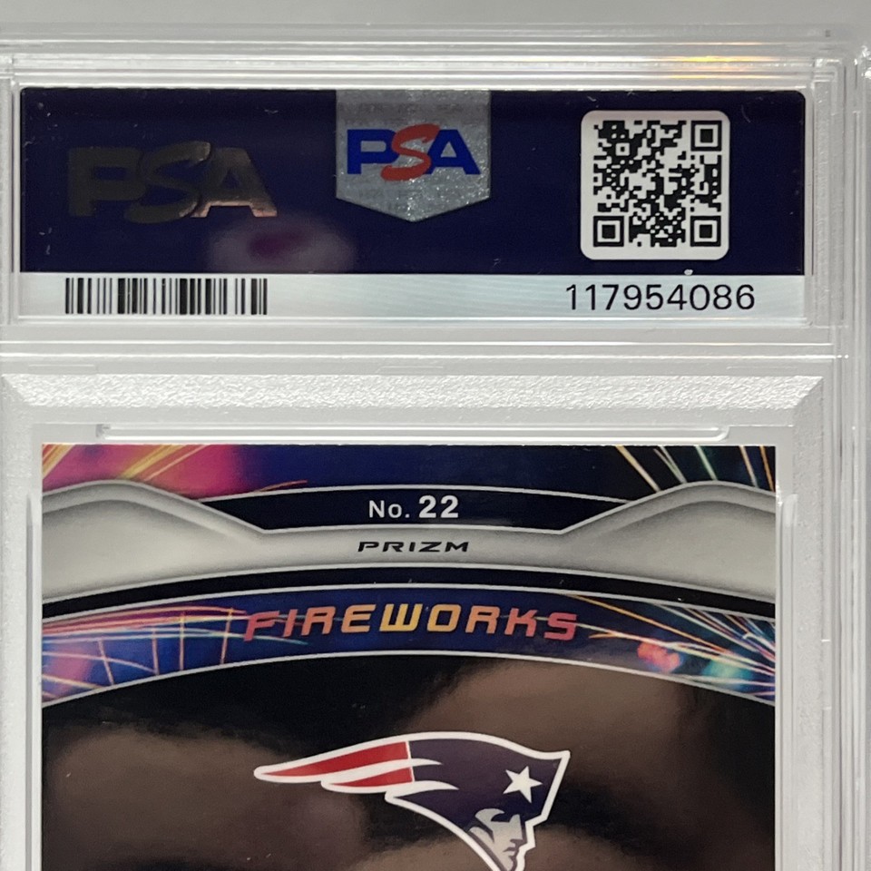 2024 Panini Prizm Drake Maye Fireworks Green Wave RC PSA 10 Patriots | eBay