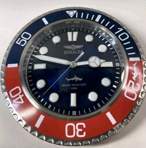 Invicta 34938 HAMMERHEAD SHARK PRO DIVER Quartz 14" Wall Clock (HH) | eBay