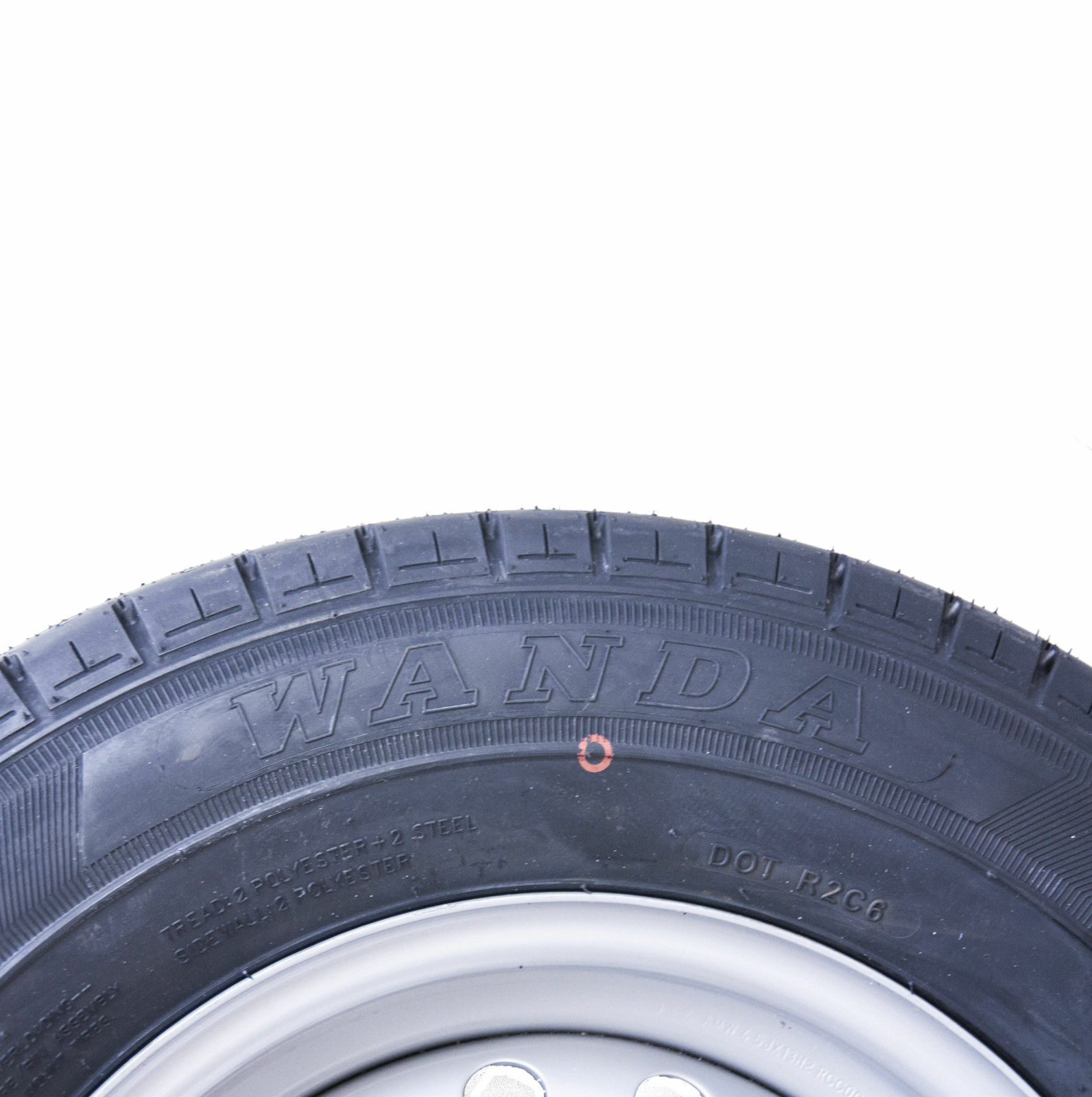 165R13C trailer wheel and tyre, 5 stud, 112mm PCD - Wanda WR082 Tire ...