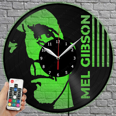 LED Clock Mel Gibson Vinyl Record Wall Clock Led Light Wall Clock 4692 ...