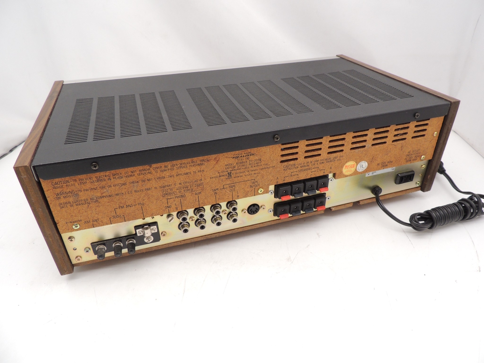 Vintage 1980's Realistic STA-110 AM FM Stereo Receiver *Excellent ...