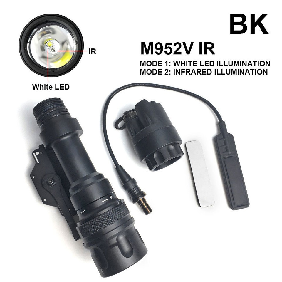 Tactical M952V IR Infrared Light W/ QD Mount LED Flashlight with Remote ...