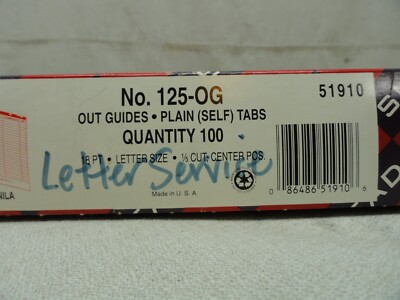 Smead Charge-Out Record Guides 1/5 Red "OUT" Tab Manila Letter 100/Box ...