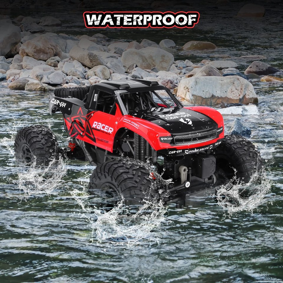 RC Trucks 4x4 Offroad Waterproof - 112 Scale Large Amphibious Remote ...