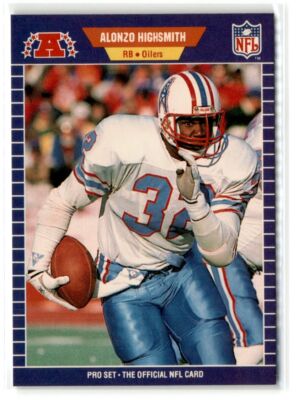 1989 Pro Set FOOTBALL #145 Alonzo Highsmith Houston Oilers | eBay