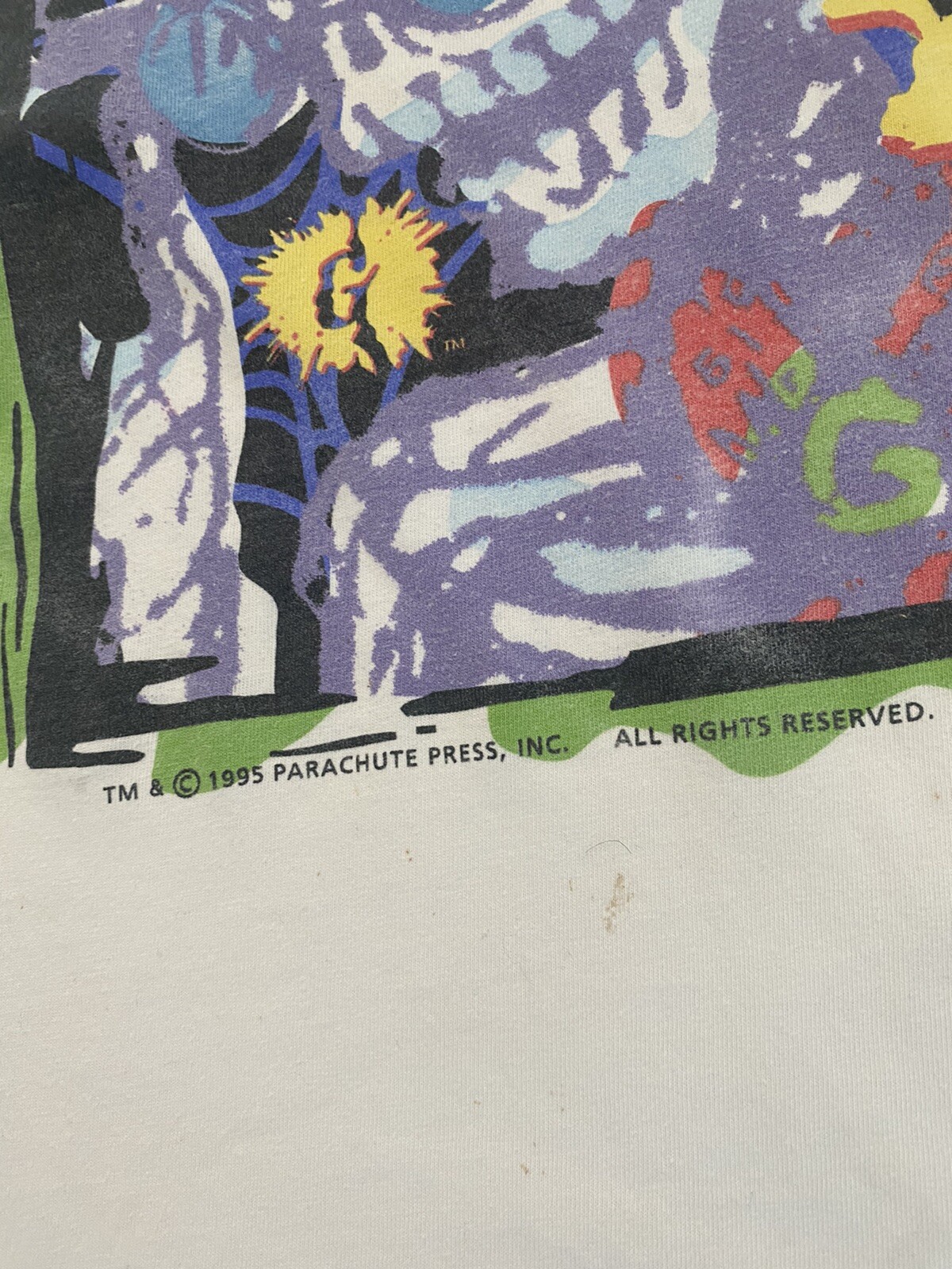 Vintage 1995 Goosebumps Curly Skeleton Movie Promo T … - Gem