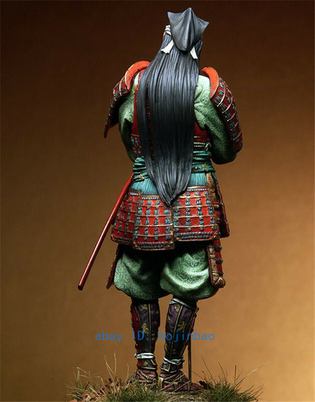 1/18 Scale 90mm Ancient Japan Warrior Samurai Resin Statue Unpainted ...