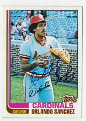 1982 Topps Orlando Sanchez Cardinals Signed Baseball Card | eBay