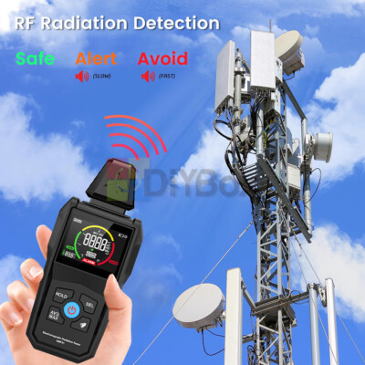 Digital EMF Meter X,Y,Z VA Color Screen Home Electromagnetic Radiation ...