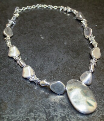 Heavy Barse .925 Sterling Silver Necklace Pebble Design 19" Long | eBay