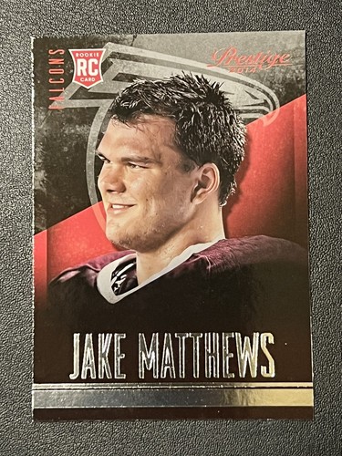 2014 Prestige Football Jake Matthews #242 Rookie Card RC Atlanta ...