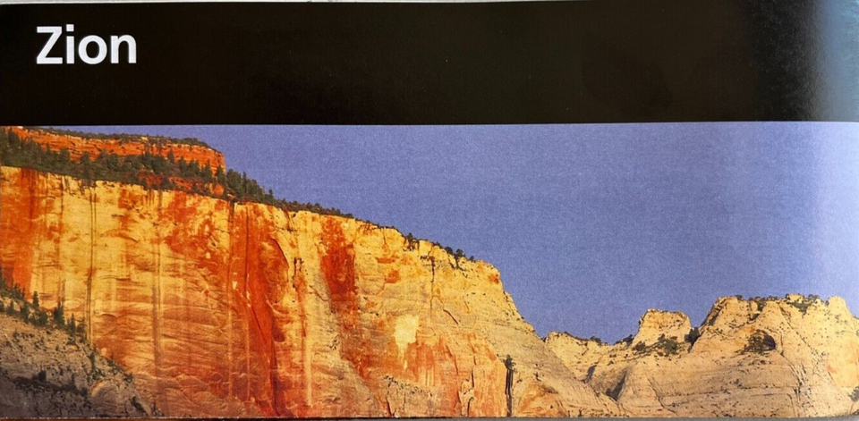 2026 ZION NP - Utah NATIONAL PARK SERVICE UNIGRID BROCHURE/MAP New | eBay