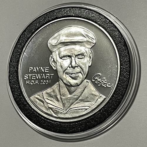 Payne Stewart PGA Golf Hall of Fame Coin 1 Troy Oz .999 Fine Silver ...