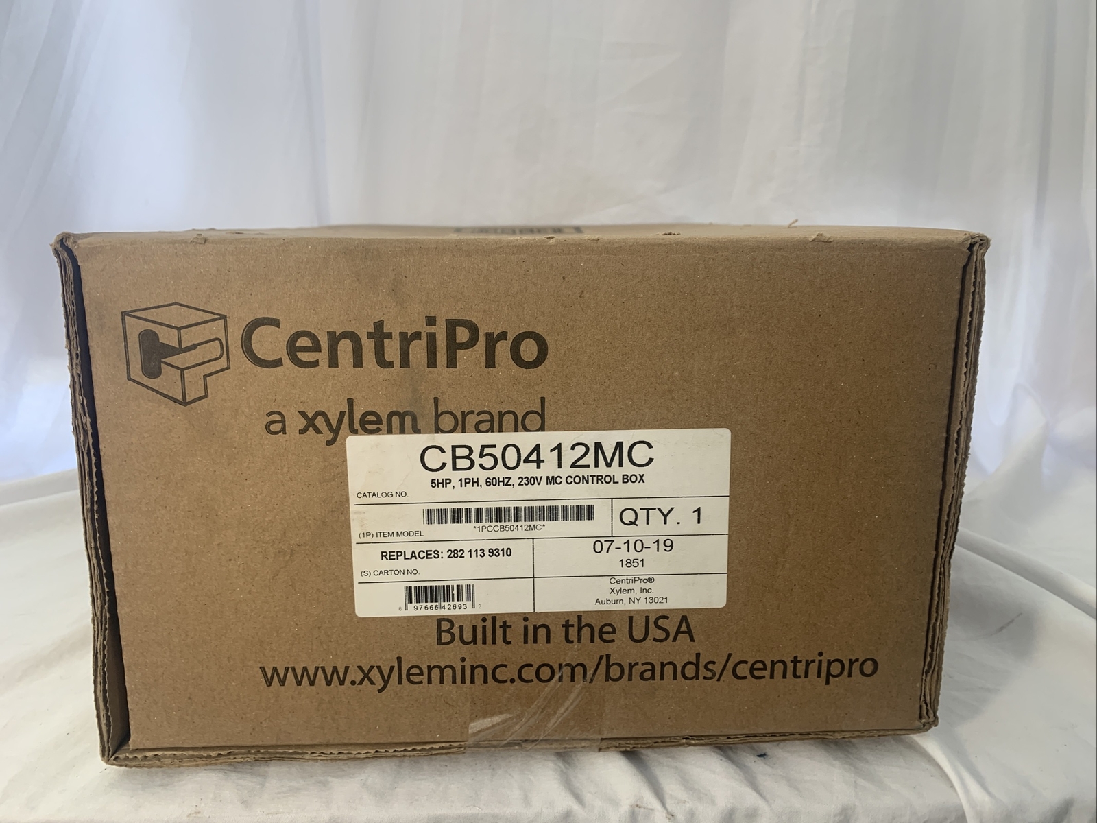 Goulds CentriPro CB50412MC PUMP MOTOR Control Box 5 HP 230 V 1 Ph NEMA ...