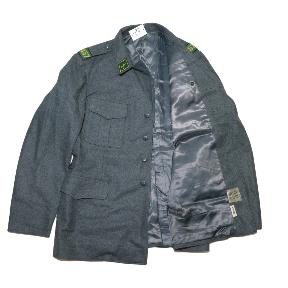 Genuine Swiss Army Surplus Uniform Lined Wool Jacket Grey Grade 1 | eBay