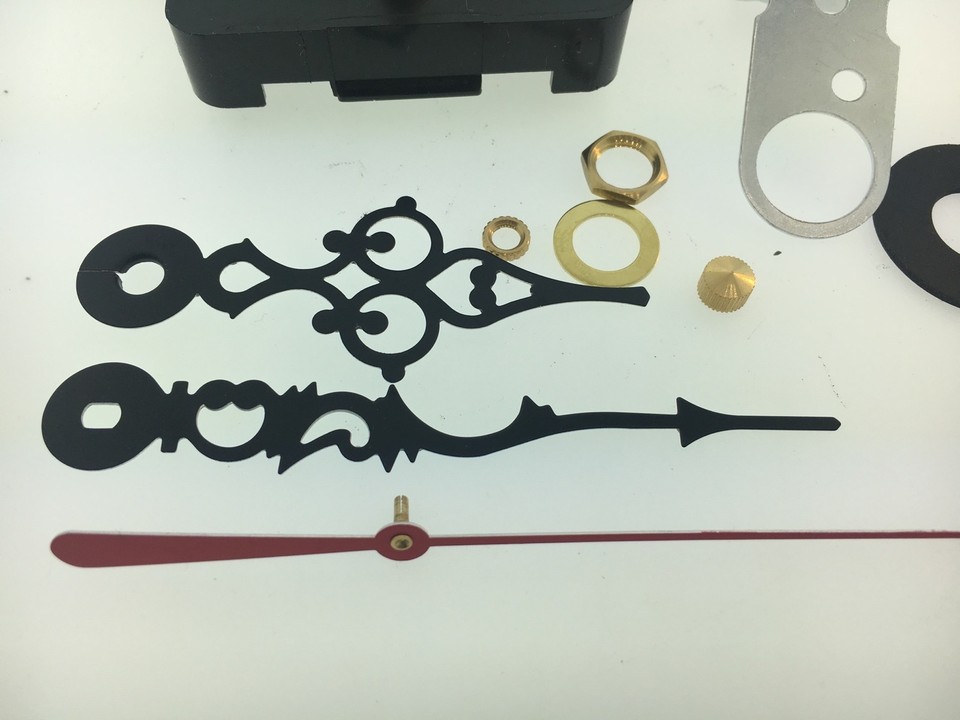 Takane Quartz Battery Clock Movement with Hands 1 1/4" Shaft fits 3/4 ...