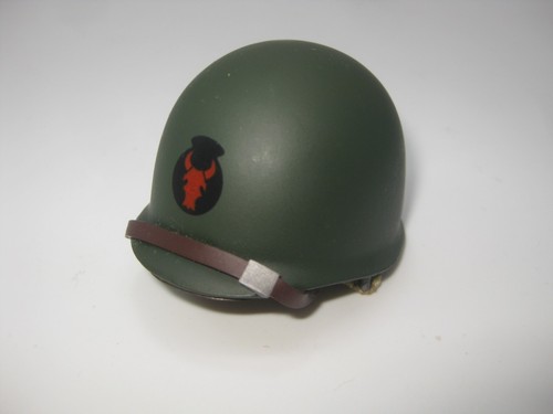 WW2 USA AMERICAN MINIATURE US 34th INFANTRY DIVISION M1 SHELL HELMET ...