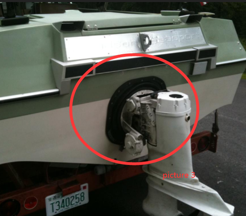 OMC Stringer Transom Seal Boot 16 Hole Rubber Boot Or Bellow Seal (1967 ...