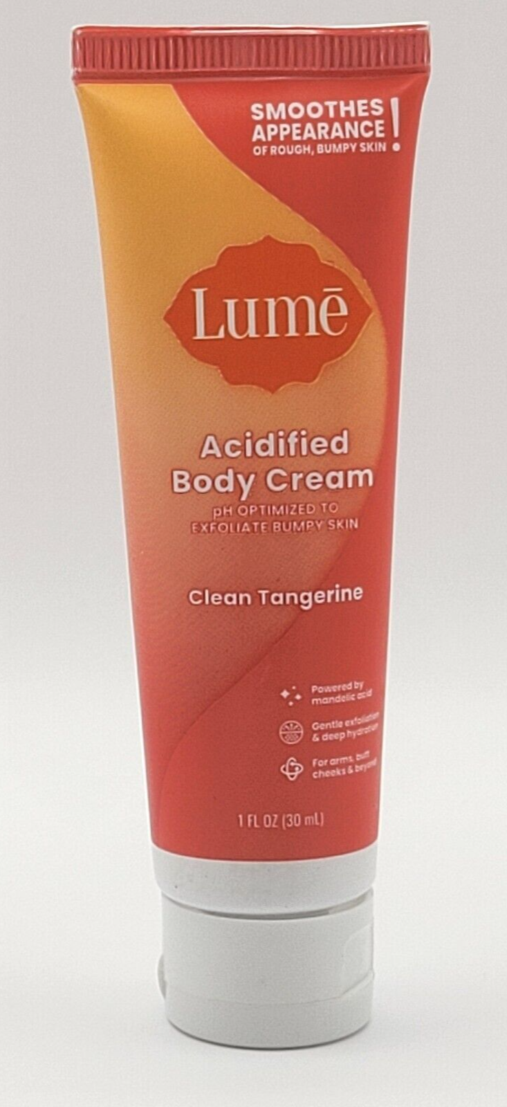Lume Acidified Body CREAM - 1 oz CLEAN TANGERINE Travel Size ...