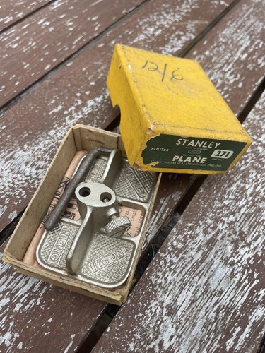 AS NEW VINTAGE BOXED STANLEY 271 ROUTER PLANE HAND TOOL w/ MANUAL ...