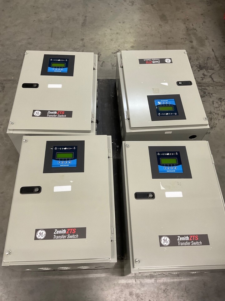 GE Zenith ZTS 100A 480V Automatic Transfer Switch Entelli-Switch MX250 ...