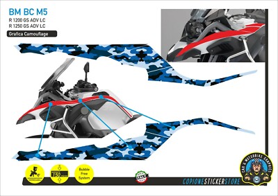 Stickers Beak Tank Motorcycle BMW R 1200 1250 GS Adventure LC ...