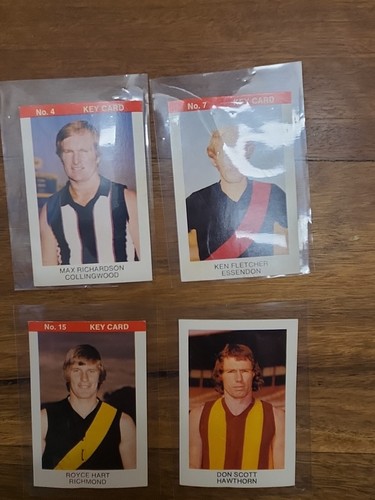 Vintage SUNBLEST TIP TOP Football CARDS, VFL, Don Scott Fletcher Hart ...