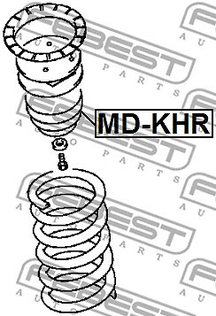 Md-khr Febest Rear Bumper Spring for MITSUBISHI Mr418018 for sale ...