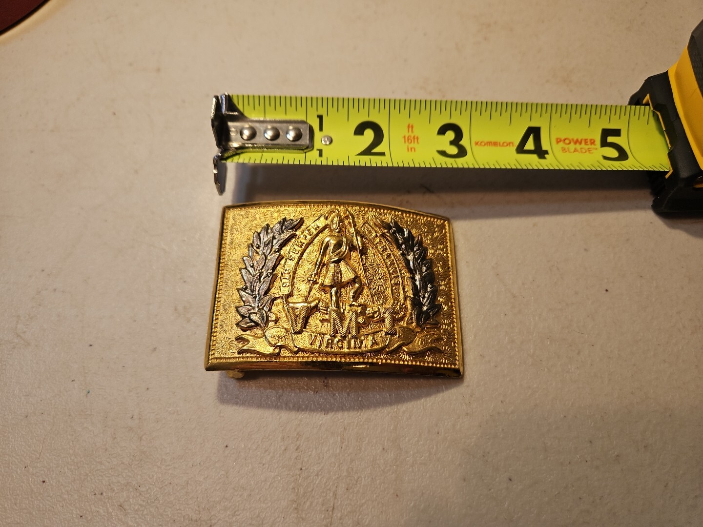 Very Rare VMI Civil War Sword Plate Belt Buckle Virginia Militia 14D87 ...