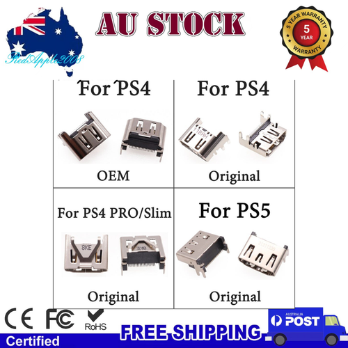 HDMI Port Socket Plug Jack Interface Connector Replacement Sony PS5 PS4 ...