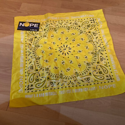 Jordan Peele NOPE Promo Yellow Bandana & Pin RARE From Early Screening ...