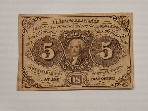 1st Issue 5 Cent Fractional Currency Note | eBay