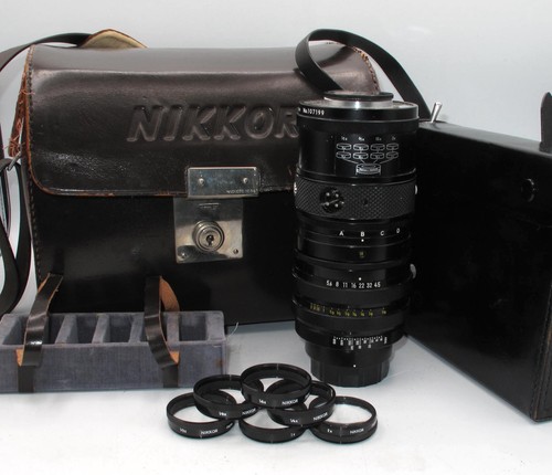 *RARE* EARLY NIKON 200MM F/5.6 MEDICAL NIKKOR-BATT PACK-FILTERS-CASE ...