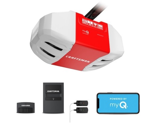 CRAFTSMAN 1 HP Smart Garage Door Opener - myQ Smartphone Controlled ...
