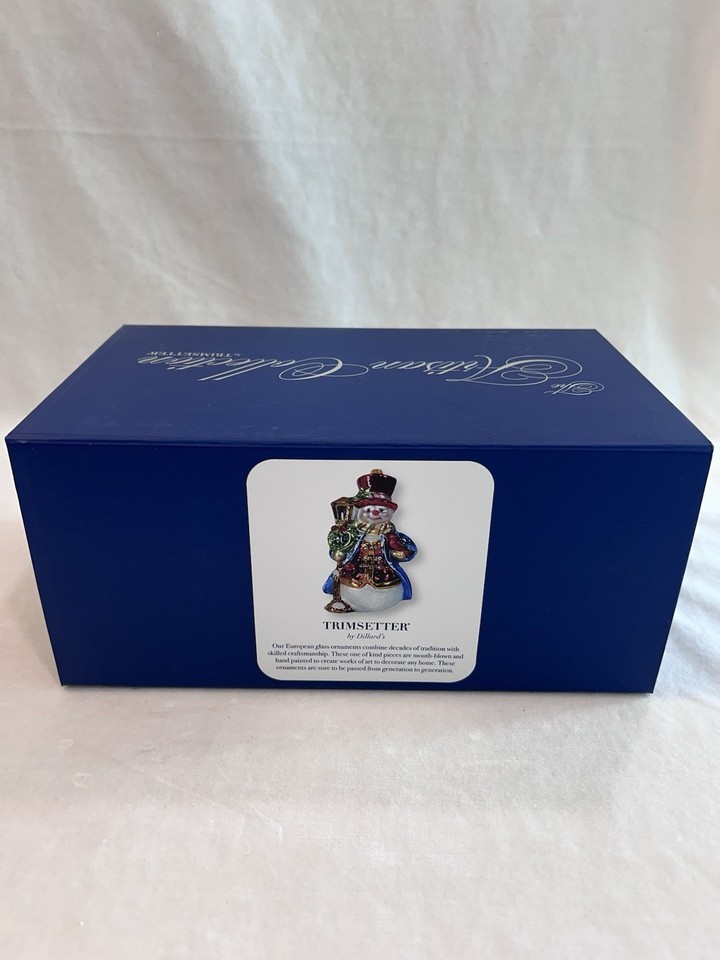 TRIMSETTER By Dillard’s Artisan Collection Snowman handmade Glass ...