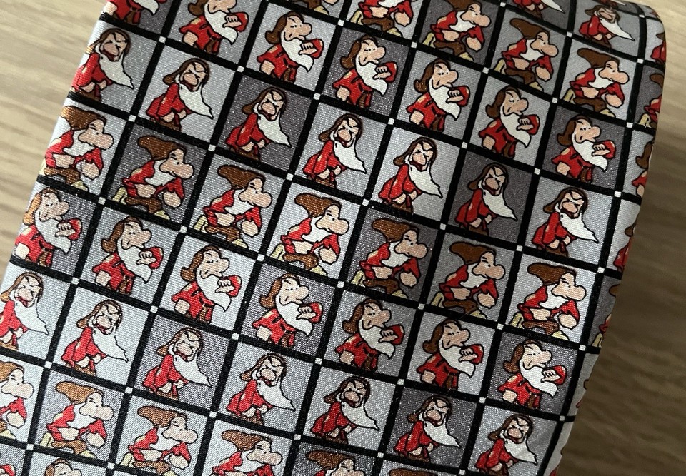 Vintage Disney Seven Dwarfs 100% Silk Tie – Classic Cartoon Character ...