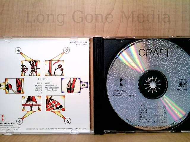 Craft (CD, Self Titled, Kinetic Discs) | eBay