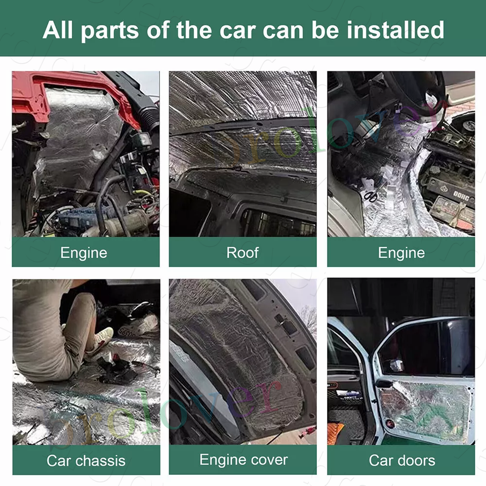 10m Sound Deadening Roll Car Van Insulation 5mm Thick Closed Cell Foam ...