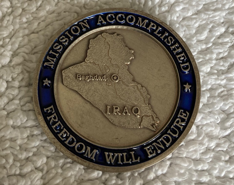 Operation Iraqi Freedom "Mission Accomplished" Challenge Coin | eBay