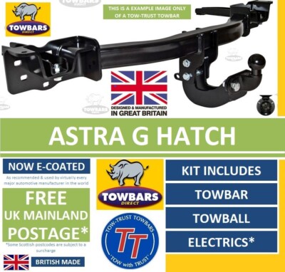 Flange Towbar for Vauxhall Astra G MK4 Hatchback 1998 to 2004 Tow Bar ...